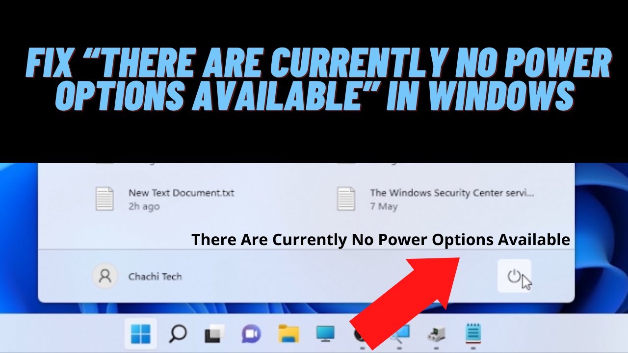 How to Fix “There Are Currently No Power Options Available” in Windows ...