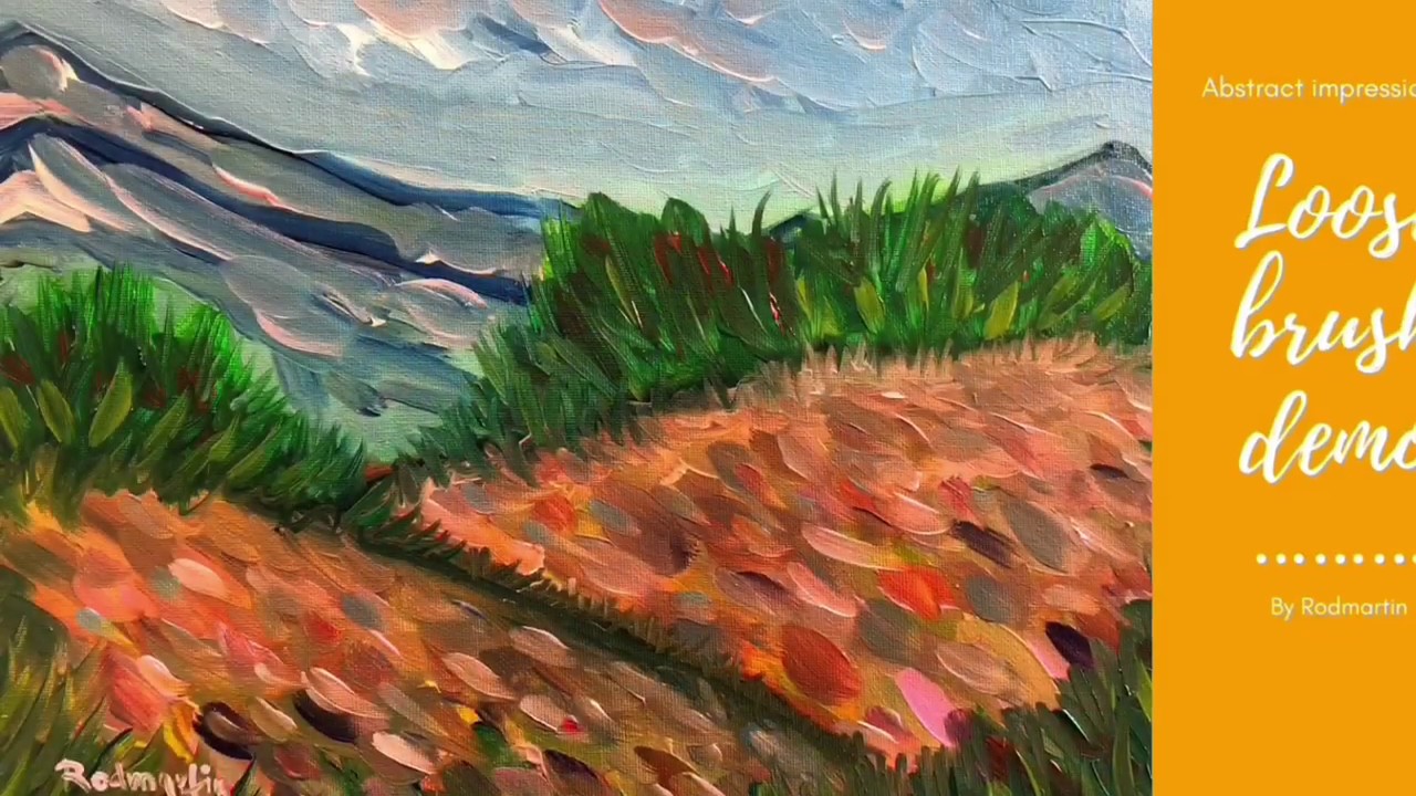 Abstract Impressionism Oil,Loose Brush Demo - YouTube