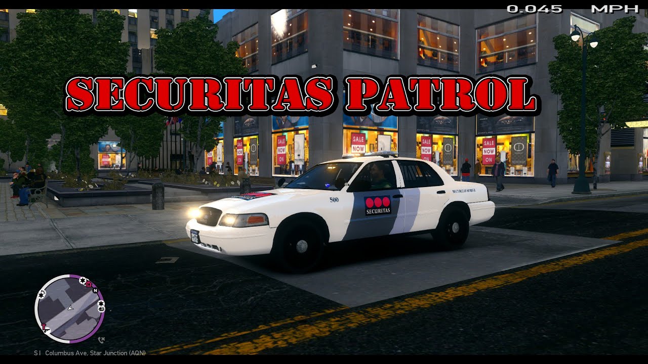 LCPDFR 1.0d GTA 4 Security SECURITAS CV Patrol - YouTube