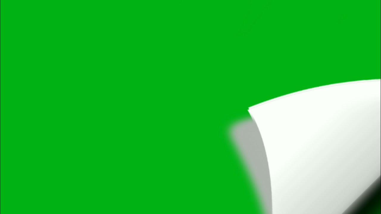 Fliping Page Animation Green Screen - YouTube