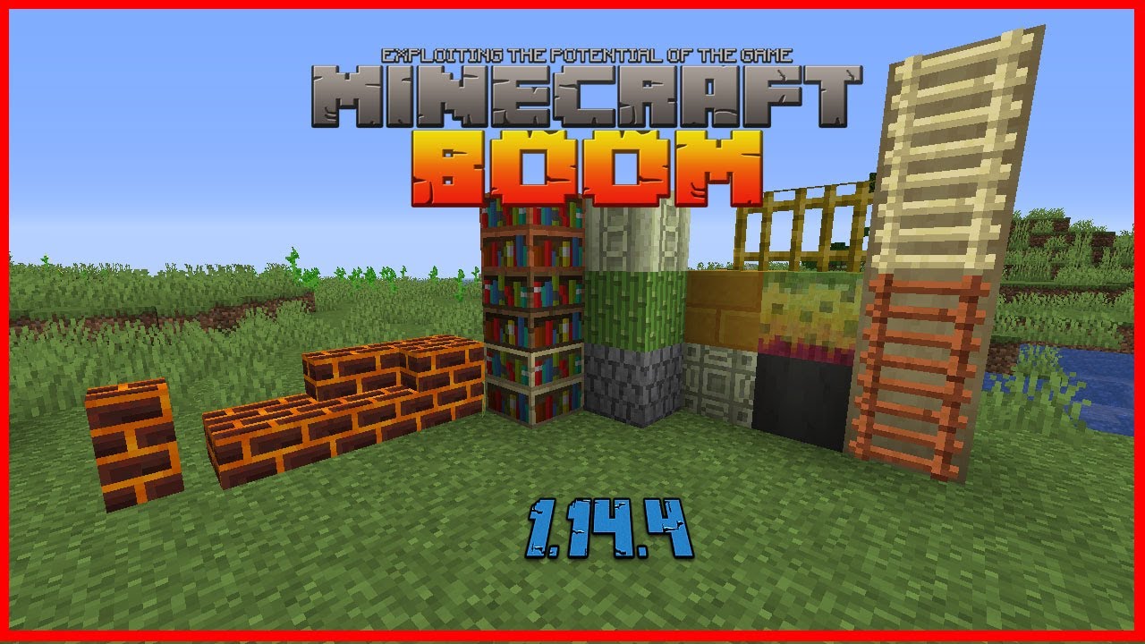 Minecraft Boom MINECRAFT 1.14.4 ( Agrega más bloques y mas)👍 - YouTube