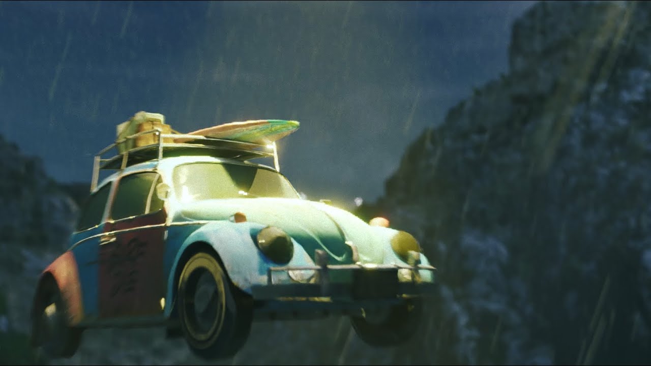 Blender 3d animated flying car - YouTube