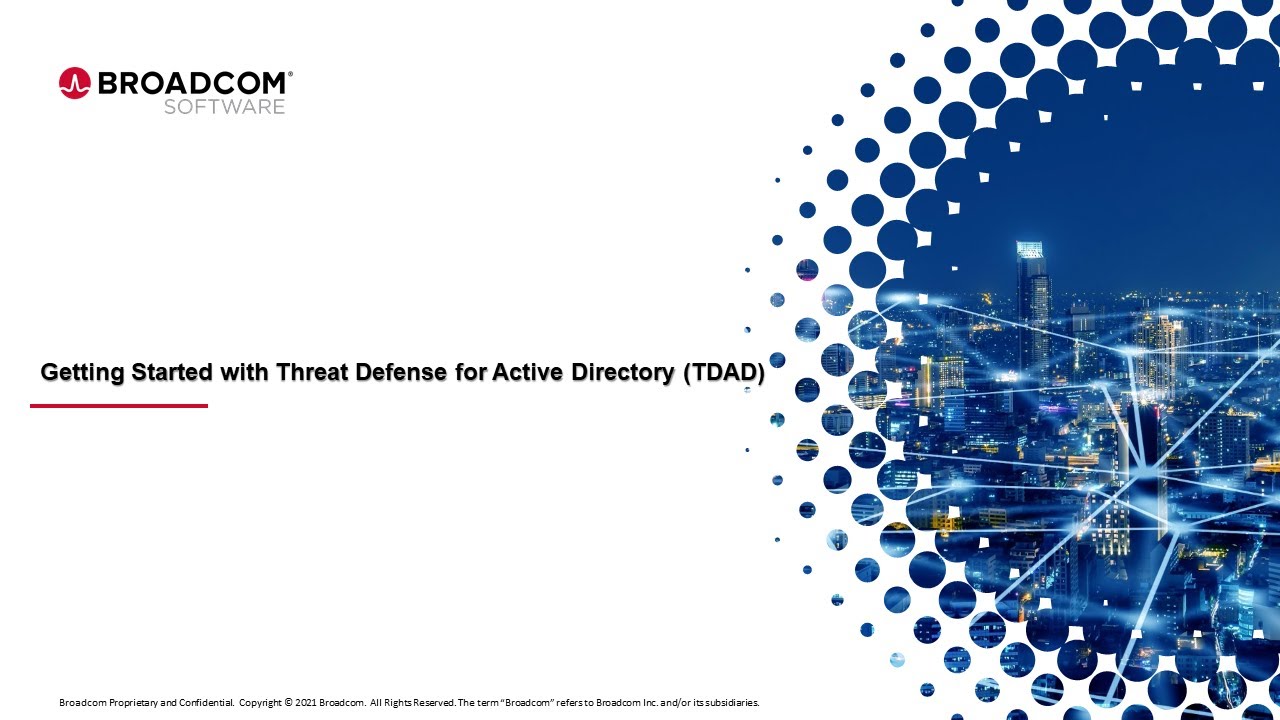 Getting Started with Threat Defense for Active Directory (TDAD) - YouTube