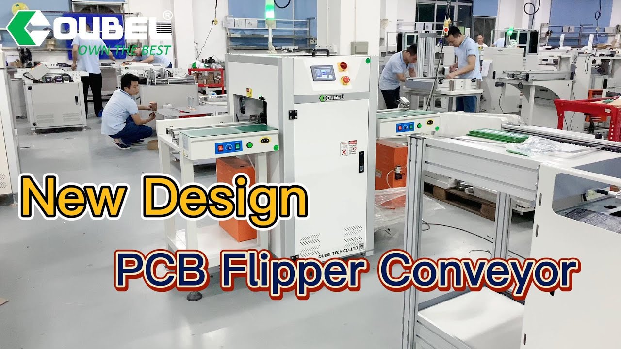 OUBEL SMT PCB Inverter/ PCB Flipper Conveyor for double sides PCB board ...
