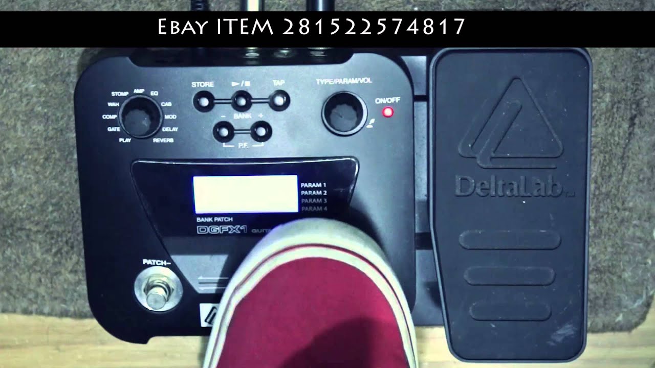 Delta Lab DGFX1 Guitar Multi Effects Pedal - YouTube