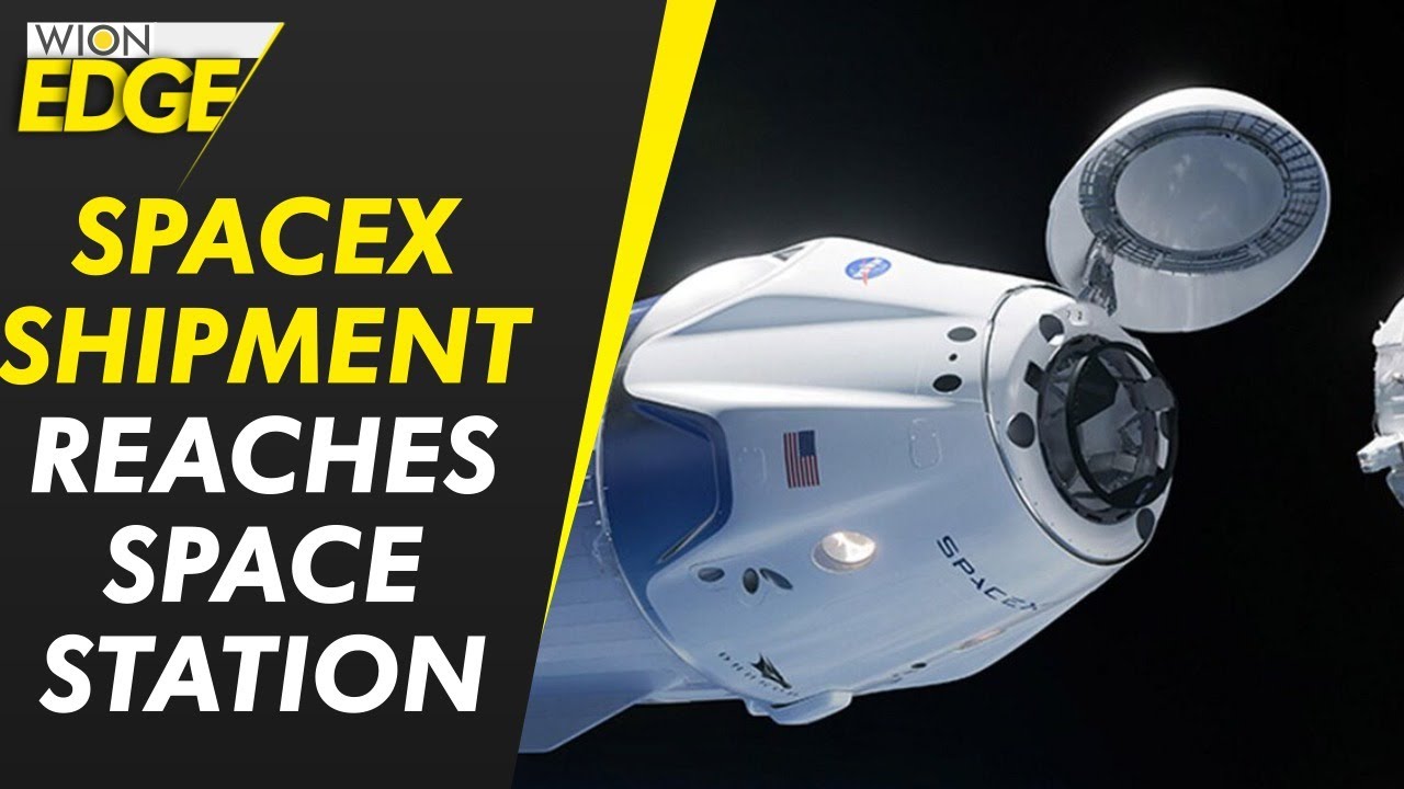 SpaceX capsule delivers supplies to space station - YouTube
