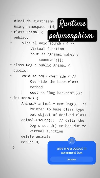"Master Run-time Polymorphism in C++: Virtual Functions and Dynamic Binding Explained!" - YouTube