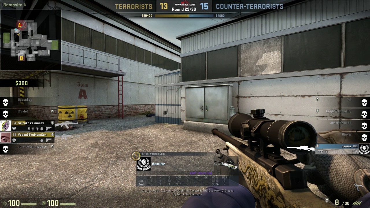 CS:GO MM 3V1 match winning clutch - YouTube