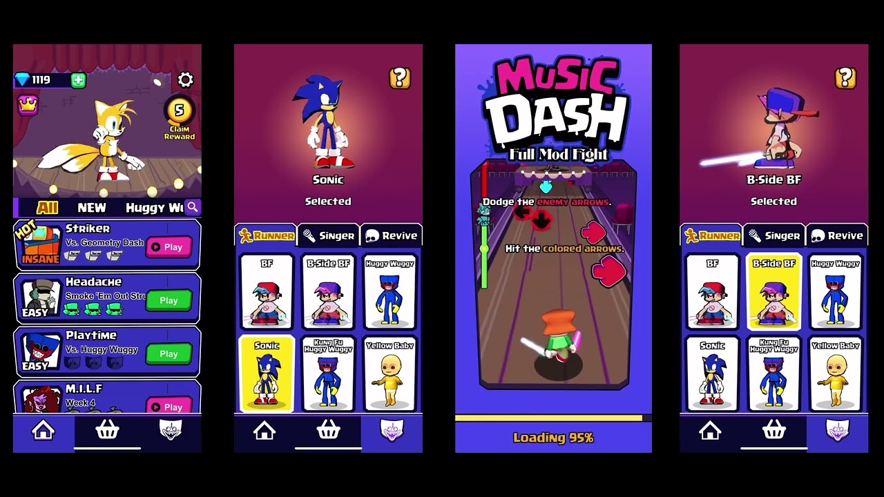 Music Dash Full Mod Fight (PART-2) - YouTube