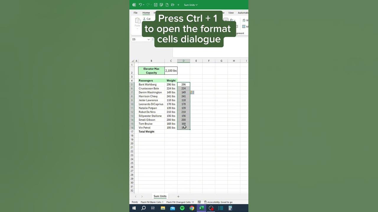 Basis Excel Tutorial Part 1 Sum Units In Excel Exceltech Microsoft Excelgyan Youtube 