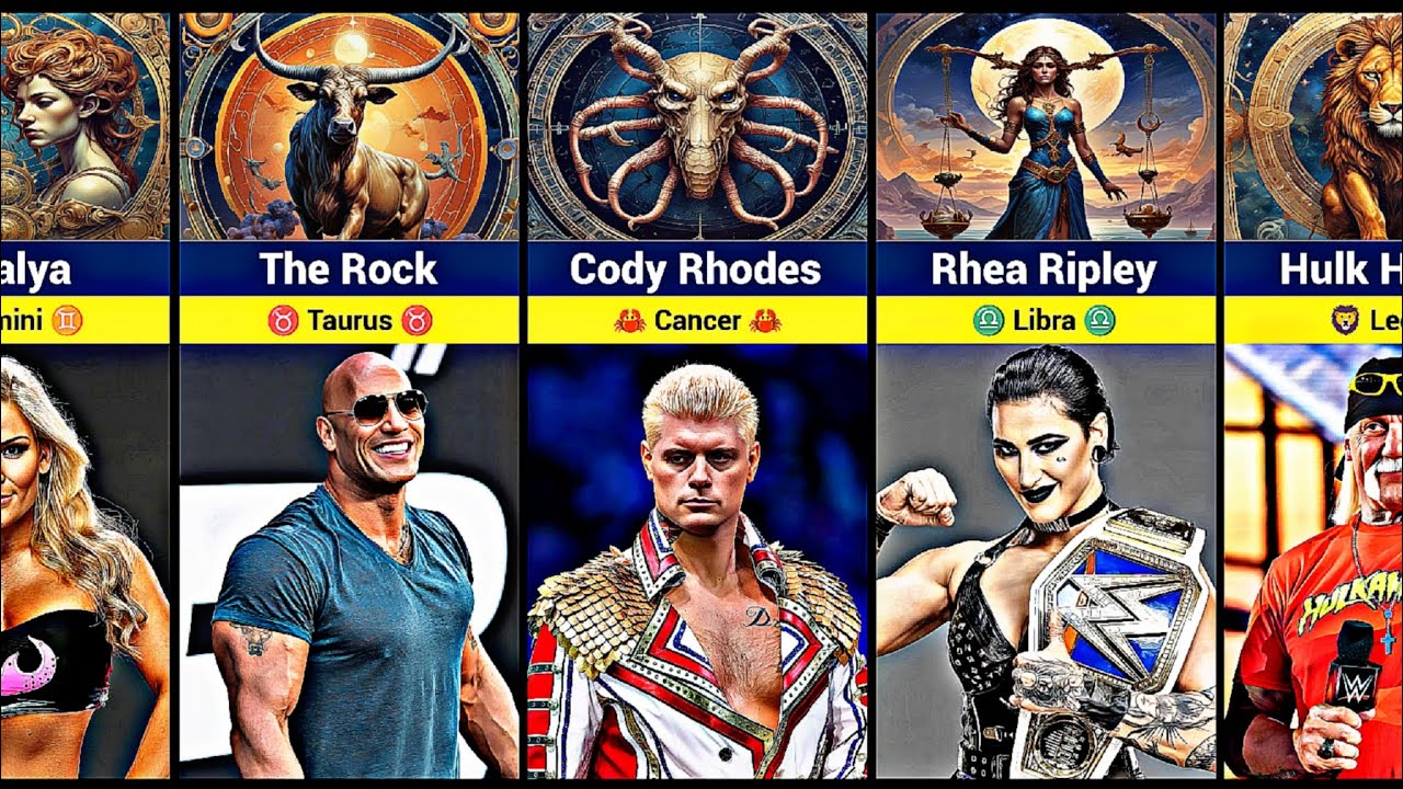 Zodiac Signs of Your Fave WWE Stars ️ - YouTube