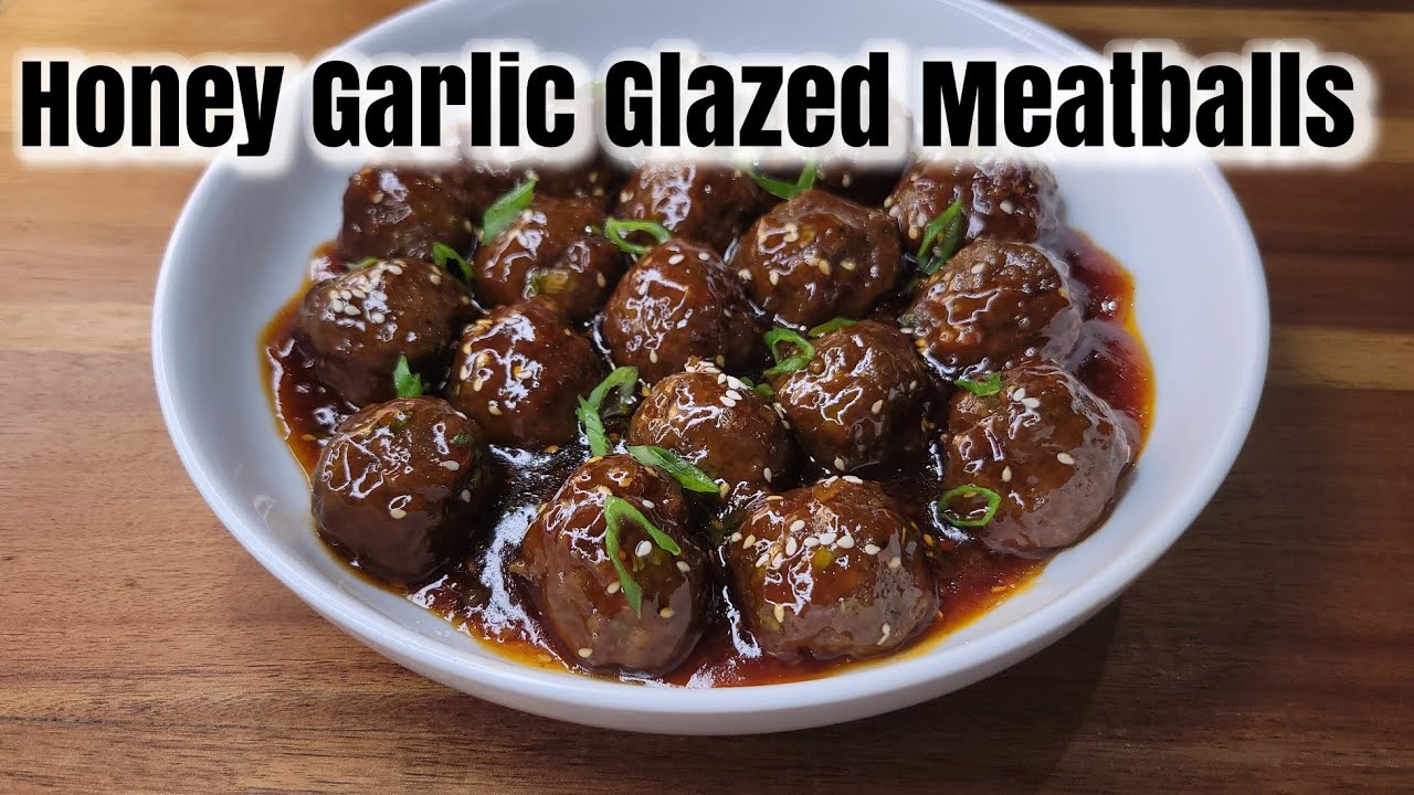Honey Garlic Meatballs | Potluck Recipes | Meatballs recipe - YouTube