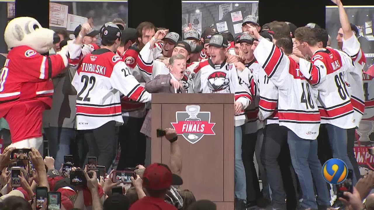 Checkers Celebrate Calder Cup Victory at Fan Fest - YouTube
