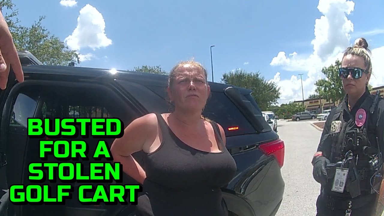 Florida Couple Busted for a Stolen Golf Cart - Eustis, Florida - July 5 ...