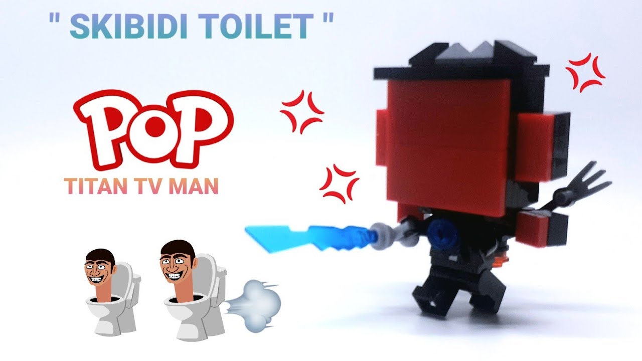 lego brick titan tv man funko pop version - YouTube