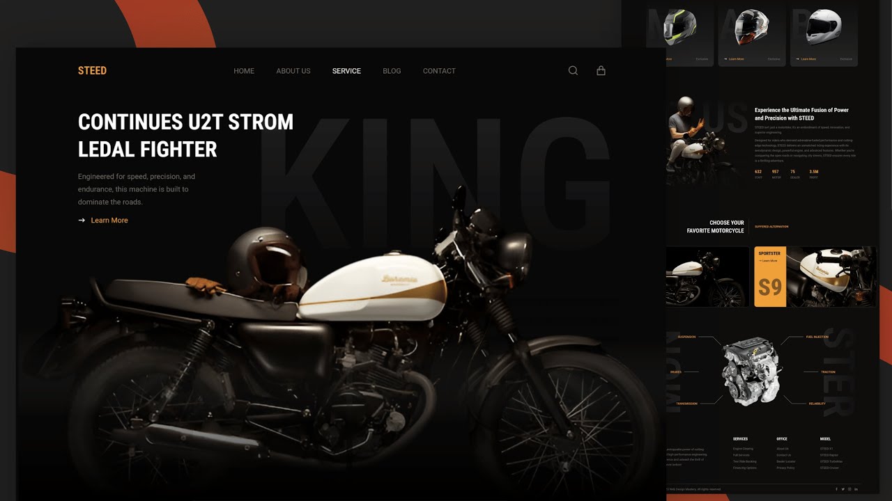 Build a Cool Bike Website from Scratch | HTML, CSS & JavaScript Tutorial - YouTube