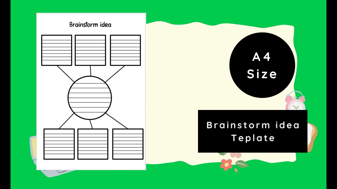 How to create brainstorm ideas template with powerpoint - YouTube