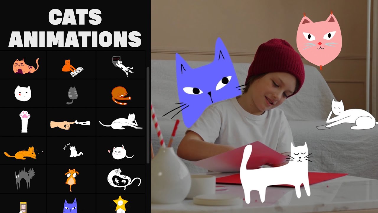 Cartoon Cats Animations Preview UE - YouTube