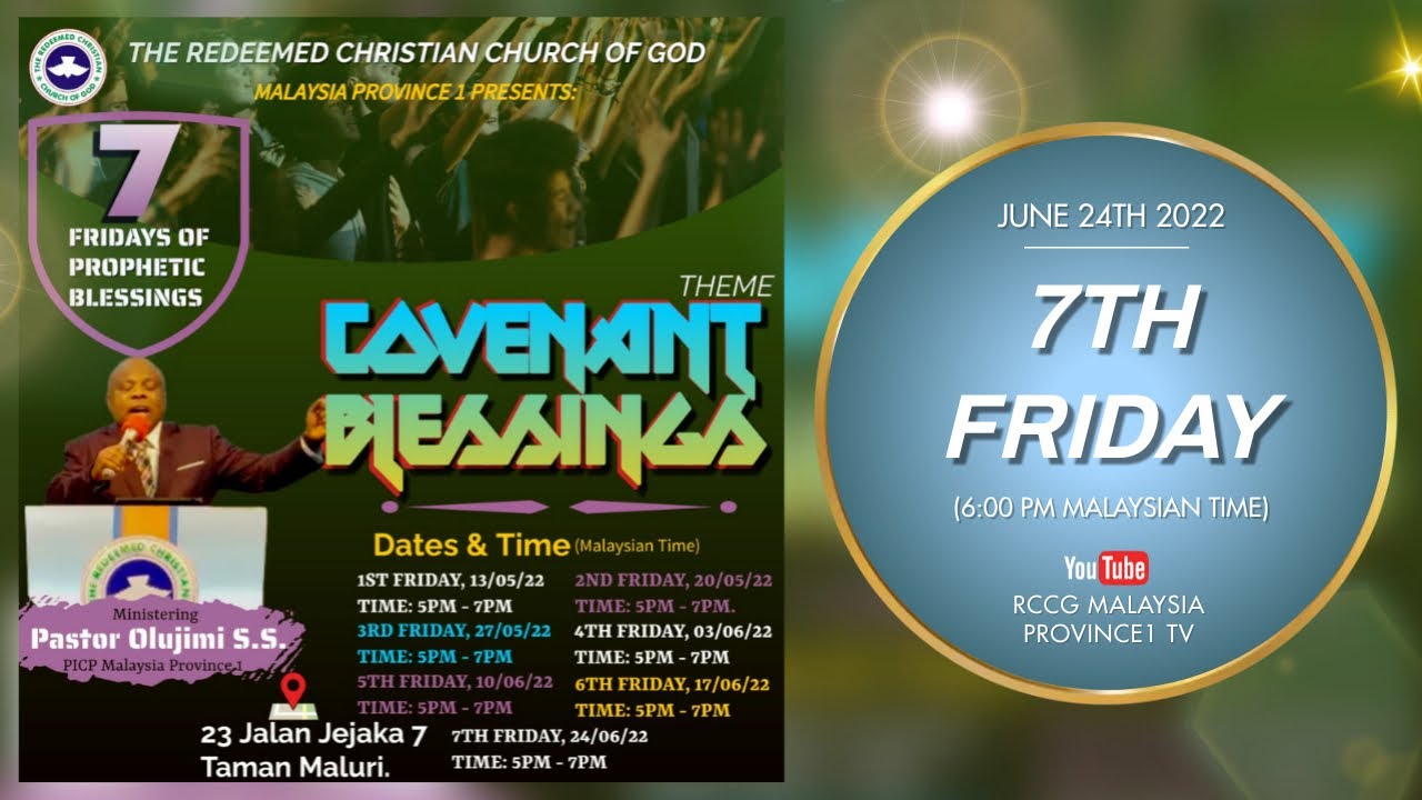 7th Friday of the Annual 7 Fridays of Prophetic Blessings with Pst ...