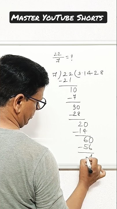 How to divide 22 by 7 ? - YouTube