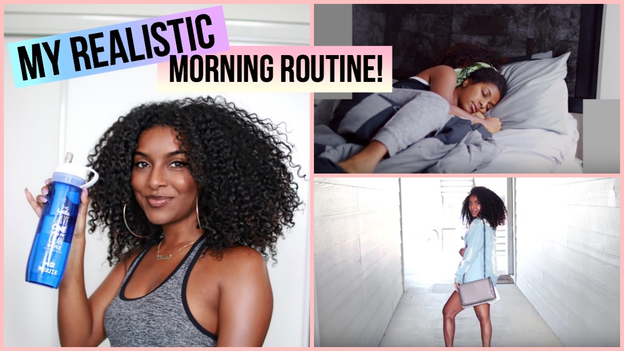 My Realistic Morning Routine 2017! | naturalneiicey - YouTube
