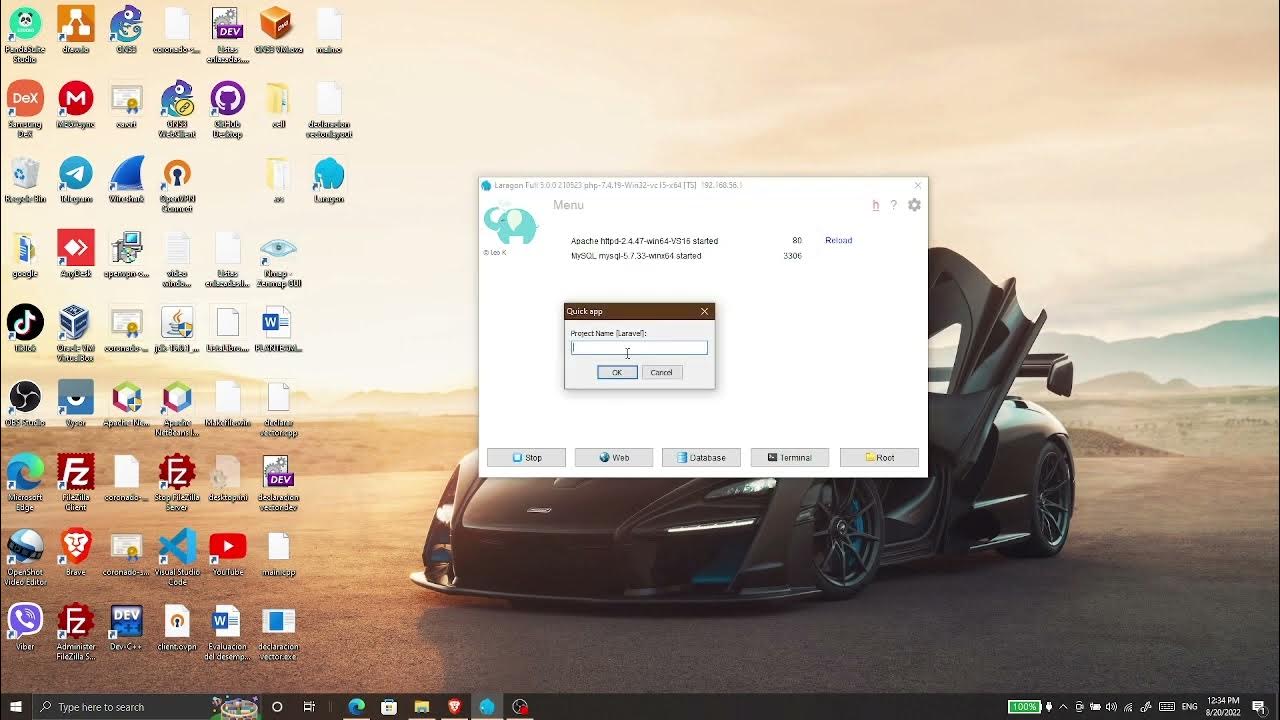 Instalacion De Laragon Y Laravel Clase Desarrollo Web Youtube