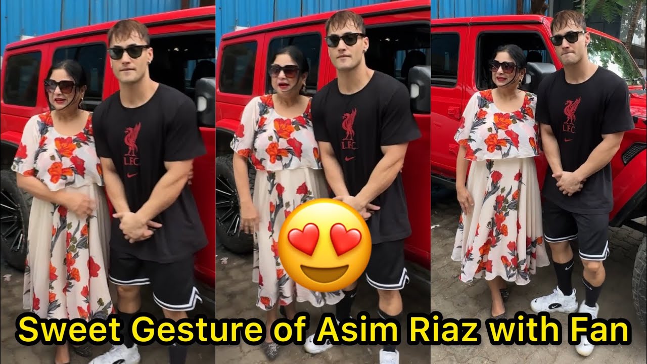 Big Boss 13 Fame Asim Riaz Sweet Gesture with Fan 😍 || Car से उतरकर ...