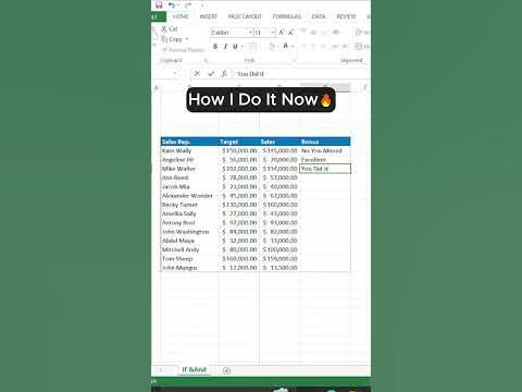 Excel Trick🔥||Create A Simple Formula With The "IF" Formula #excelfunction #excel #exceltutorial ...