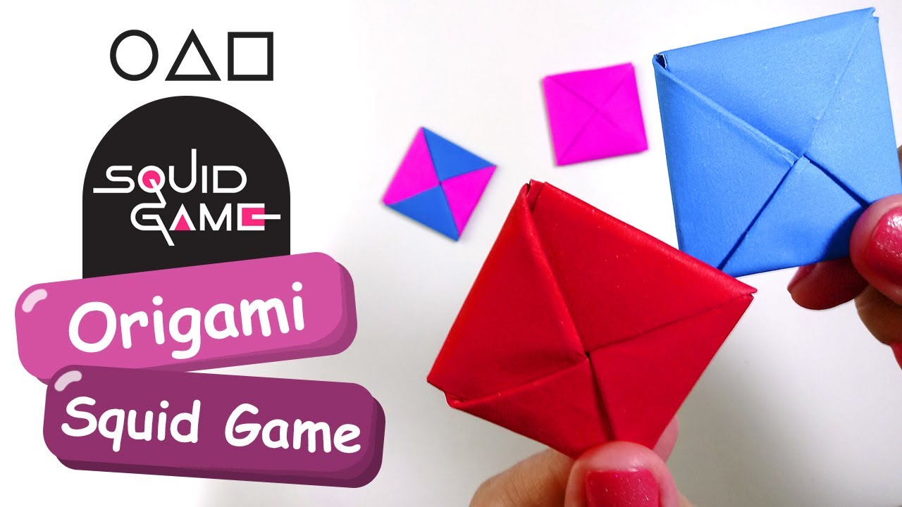 Como fazer origami Squid Game DDKAJI (Marcelly Origami) - YouTube