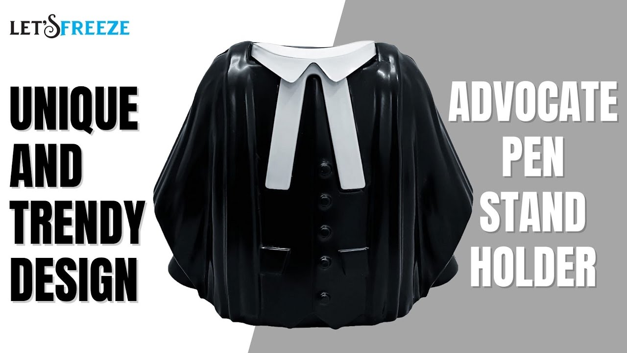 Advocate Coat Shape Pen Stand - Stylish Stationery Desk Organizer For ...
