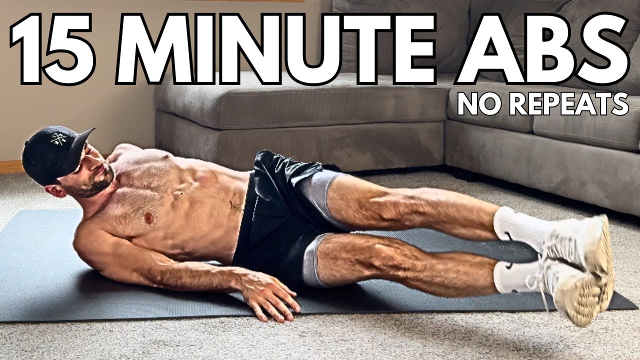 15 Min INTENSE No Repeat Abs Workout [Hardest Ab Exercises] - YouTube