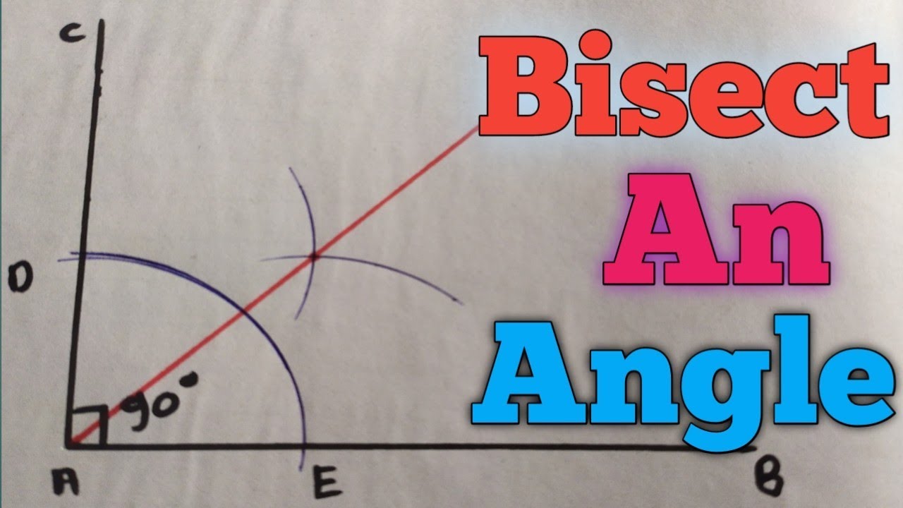 How To Bisect An Angle | Engineering graphics - YouTube
