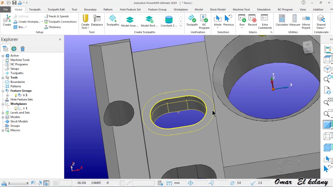 PM 2019 - Feature Machining ( Feature Top Fillet Milling ) - YouTube