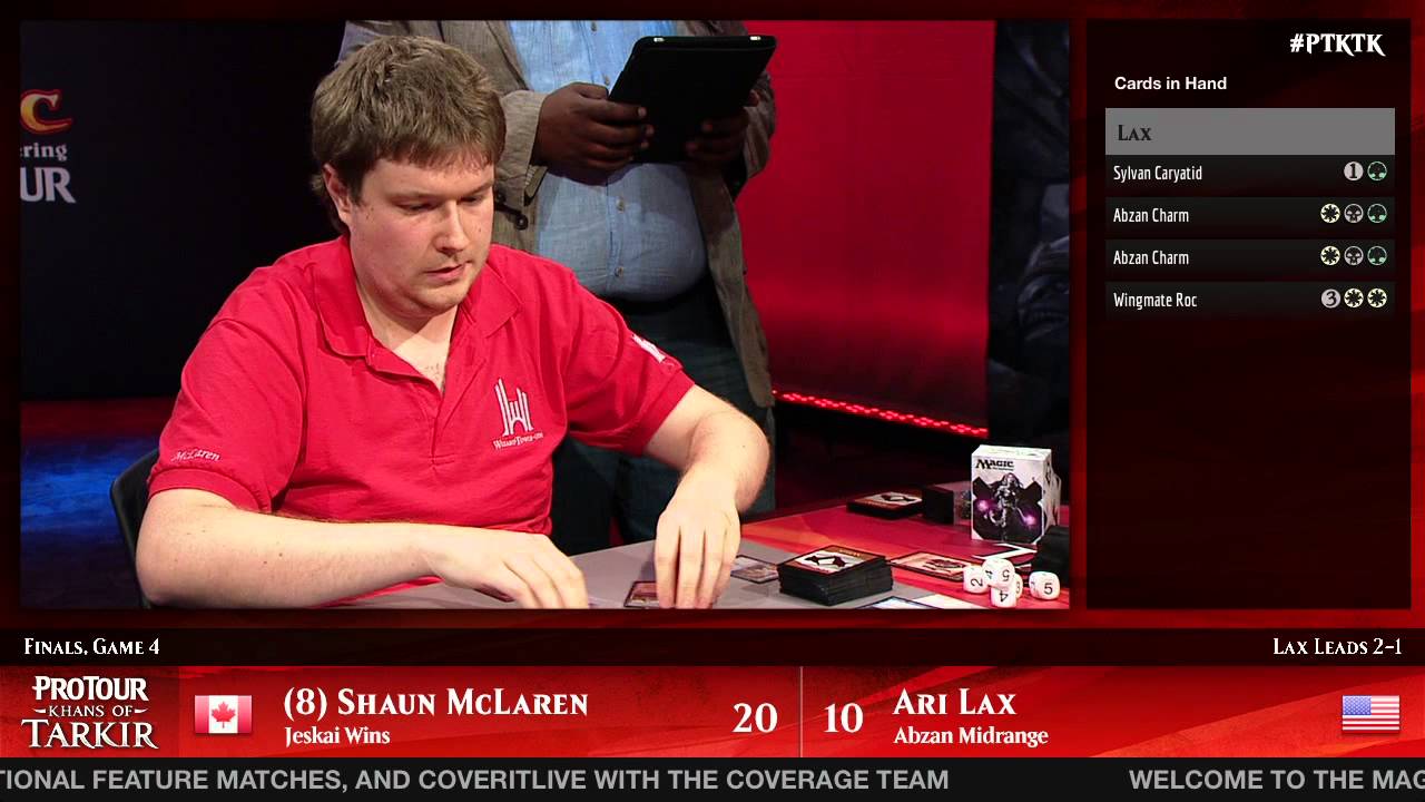Pro Tour Khans of Tarkir Finals (Standard): Shaun McLaren vs. Ari Lax ...