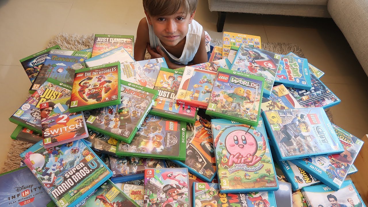 Our Video Games Collection ! Lego, Xbox and Nintendo - YouTube