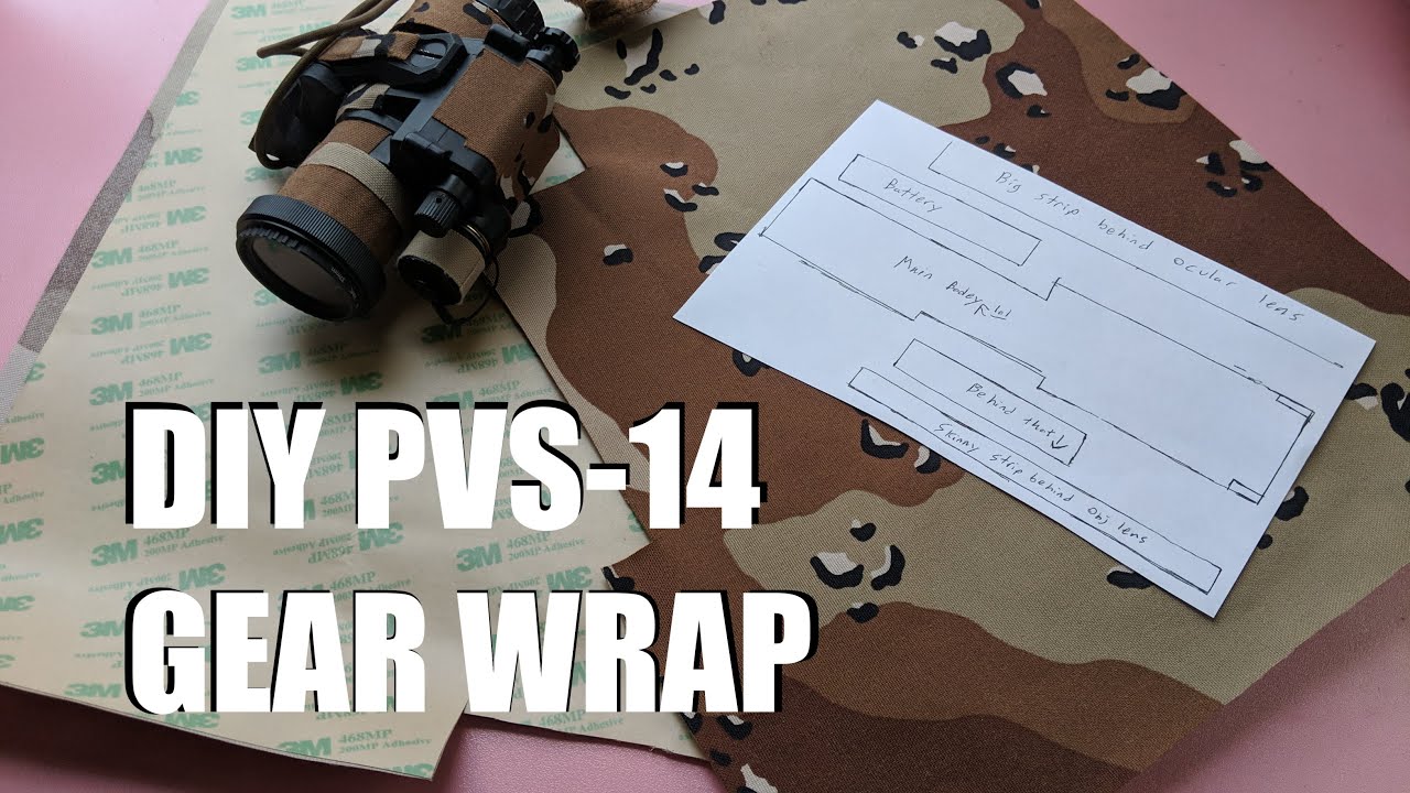 DIY PVS-14 Camo wrap - YouTube