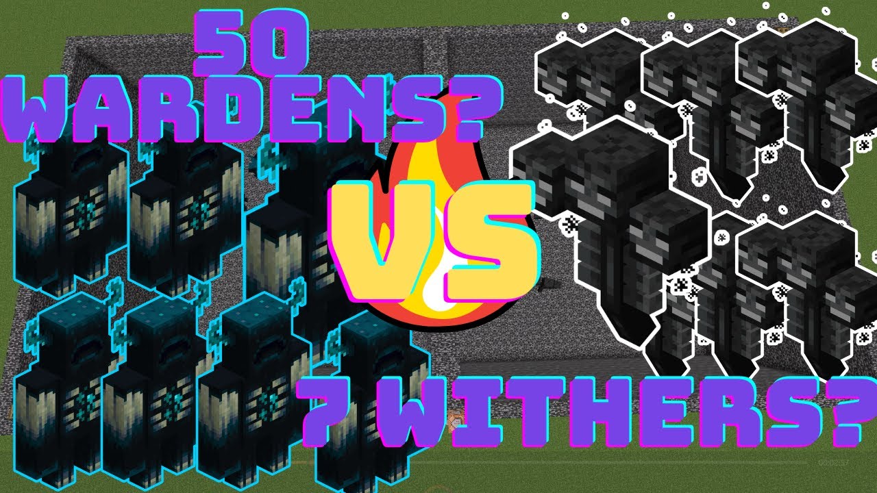 50 Wardens Vs 7 Withers? - Minecraft - YouTube