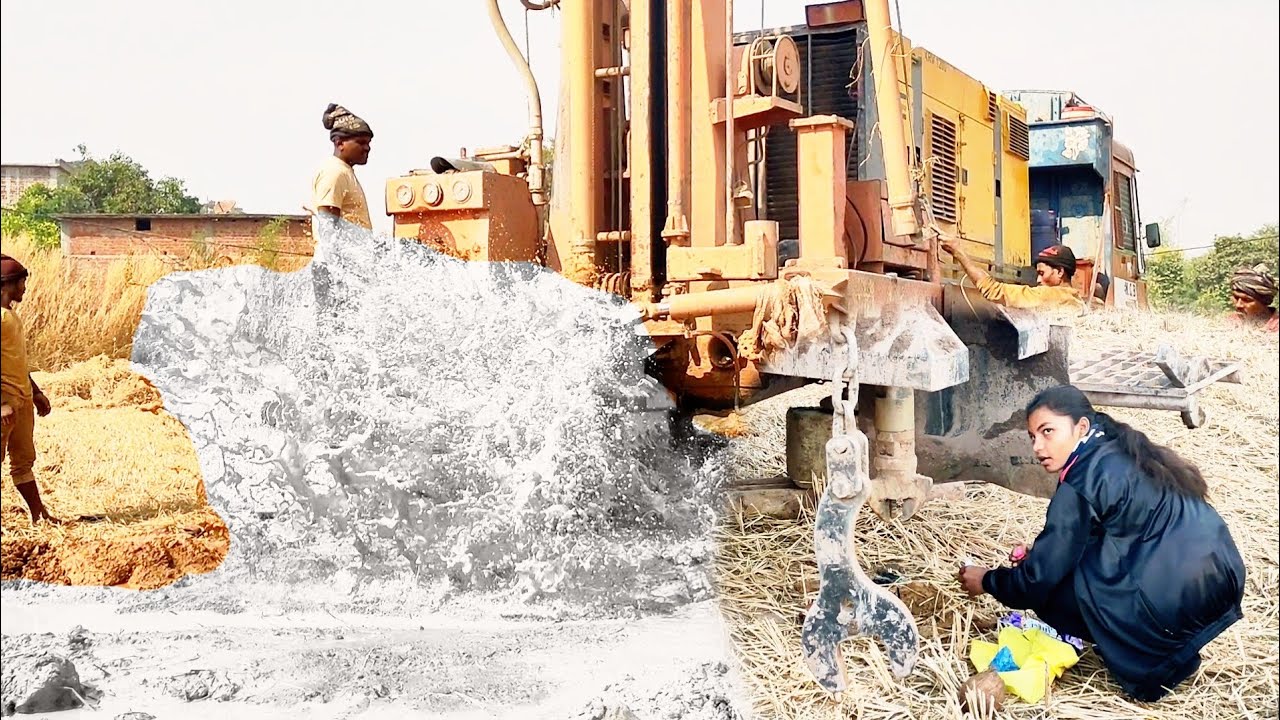 borewell drilling | 65 फीट पे 40 HP मोटर का पानी | from borewells | Borewell drilling in world ...