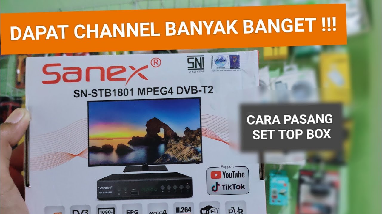 STB SANEX 35 CHANNEL GRATIS + CARA PASANG SET TOP BOX - YouTube