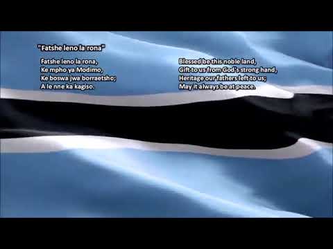 Botswana National Anthem with music, vocal and lyrics Setswana w ...