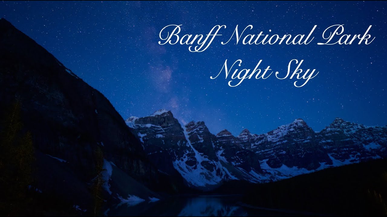 A Crystal Clear Night at the Moraine Lake, Banff National Park | 4K ...