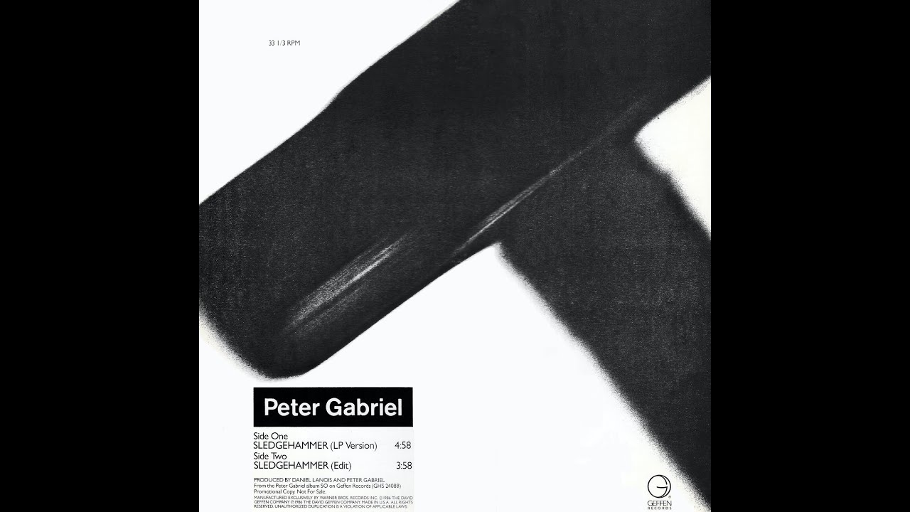 Peter Gabriel - Sledgehammer (Promo Edit) - YouTube