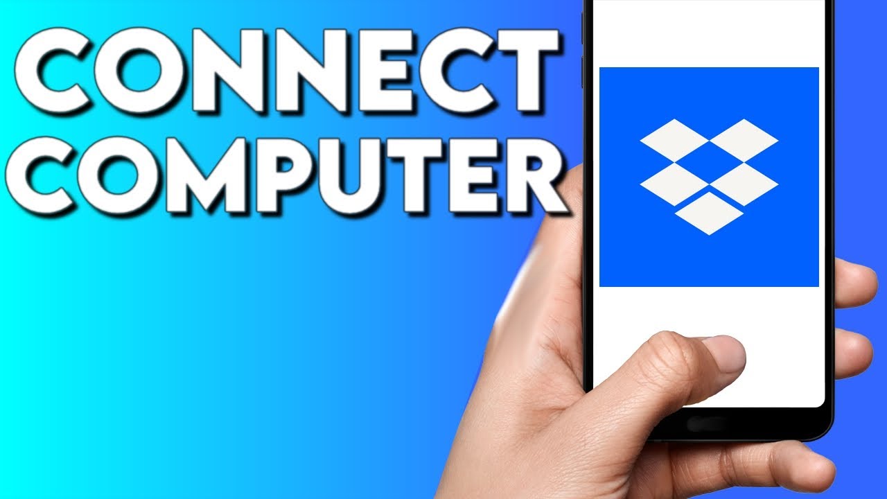 How To Connect A Computer with Dropbox Mobile Phone App - YouTube