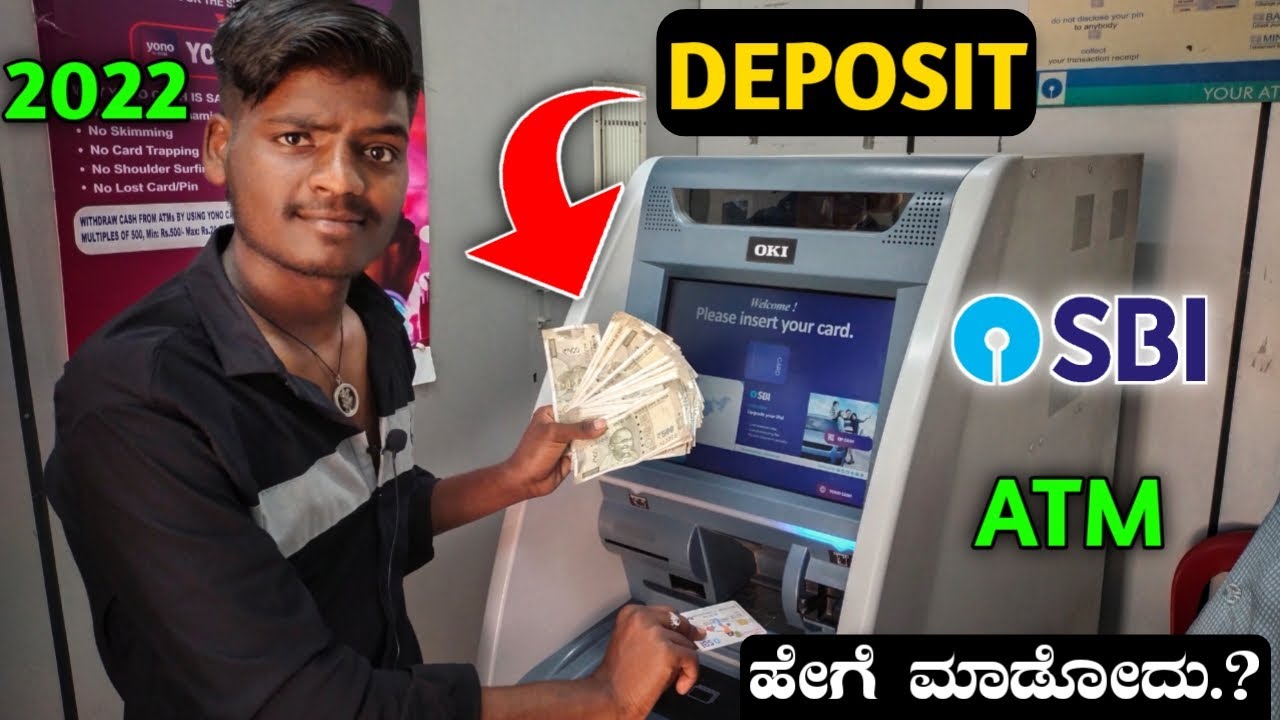 How to deposite money to SBI ATM Machine || Sbi atm machine deposit in ...