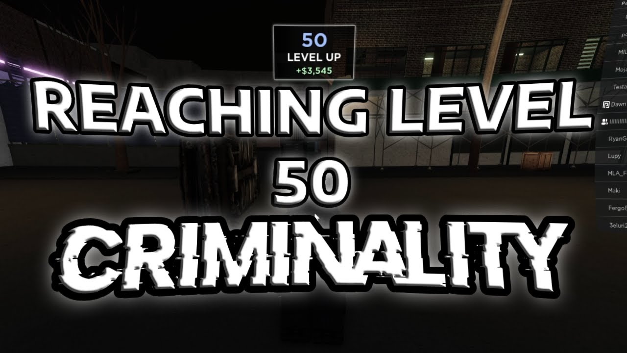 Reaching Level 50 | Roblox Criminality - YouTube