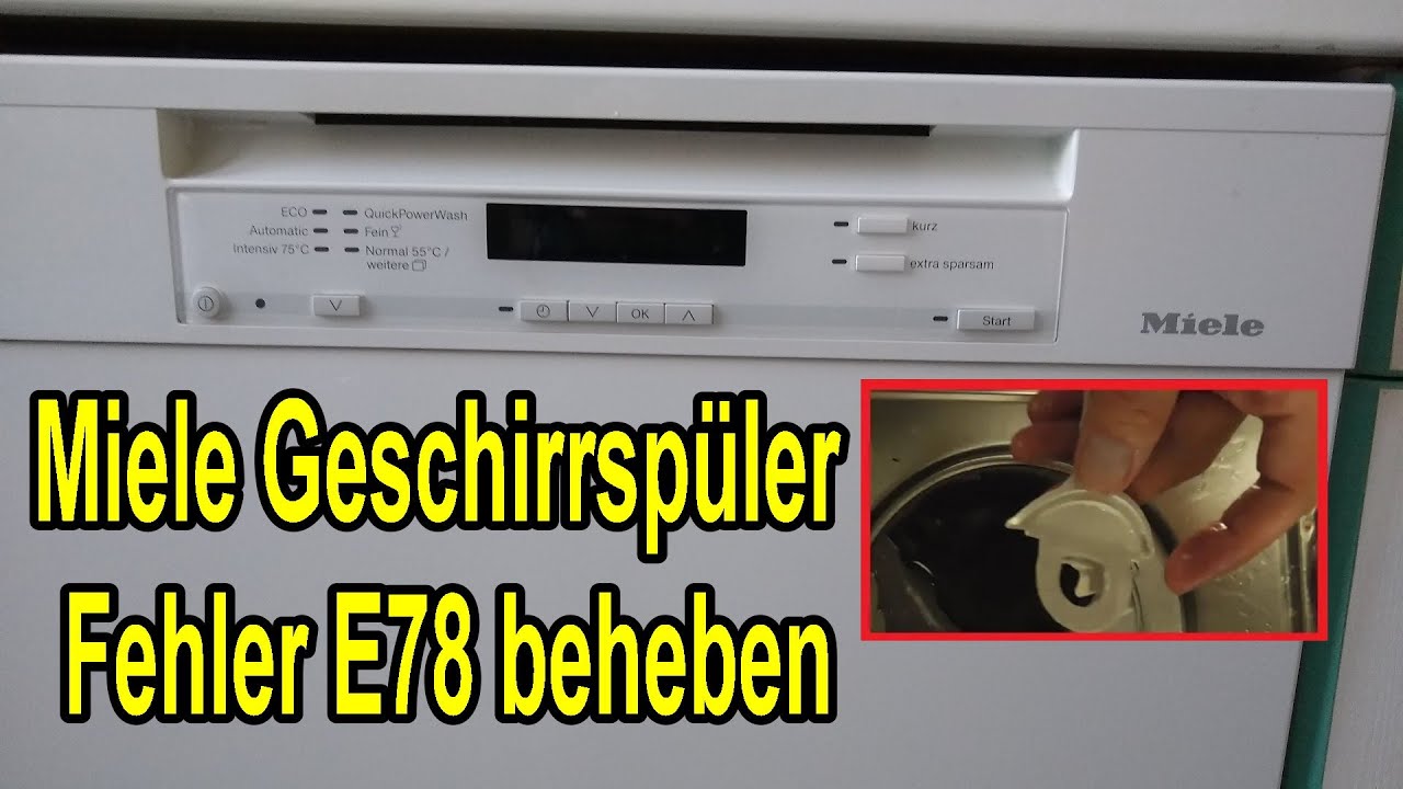 Miele Geschirrspler Fehler Wasserzulauf