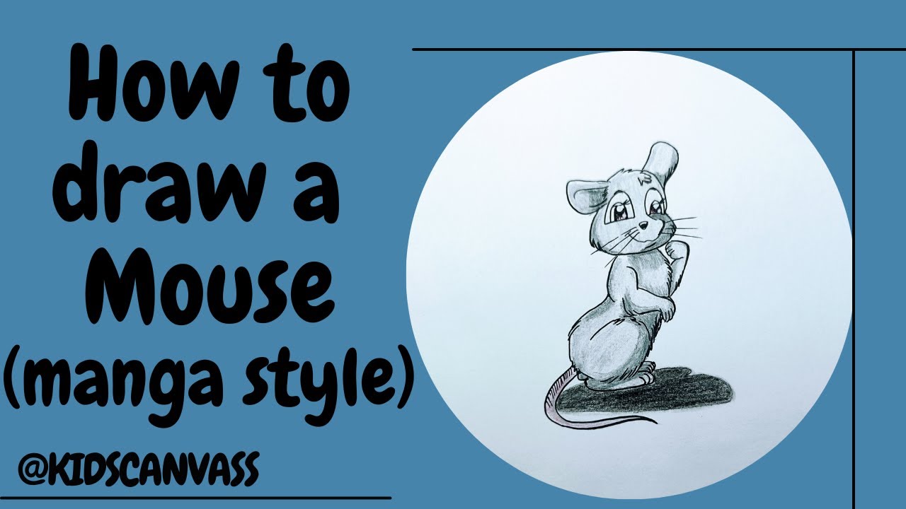 How to Draw a Mouse(manga style): Step-by-Step Guide - YouTube