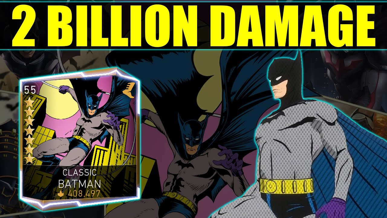 Classic Batman Does 2 Billion Damage Injustice 2 Mobile - YouTube