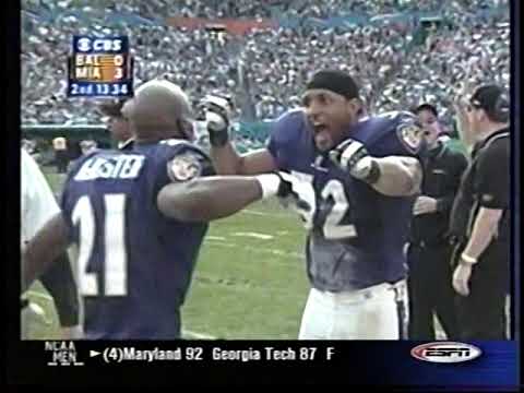 2001 Ravens at Dolphins AFC Wild Card Playoff - YouTube