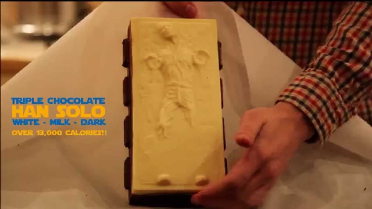 Han Solo in Carbonite 2KG Triple Chocolate Bar - YouTube